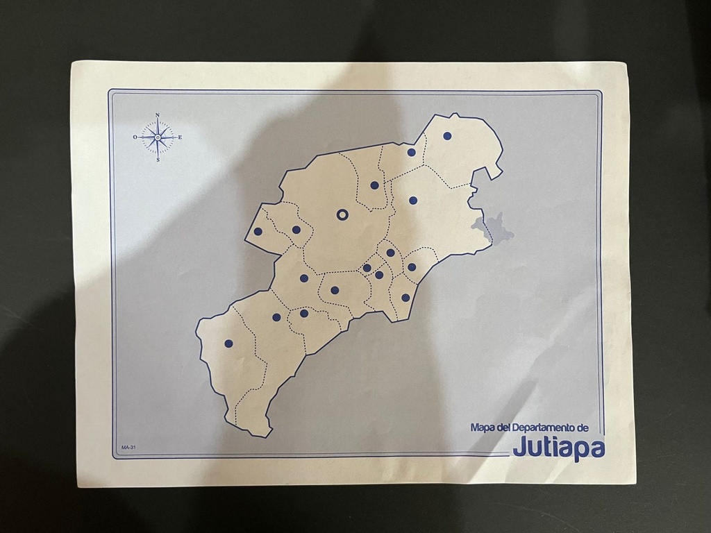 MAPA DE JUTIAPA | Distribuidora los escudos
