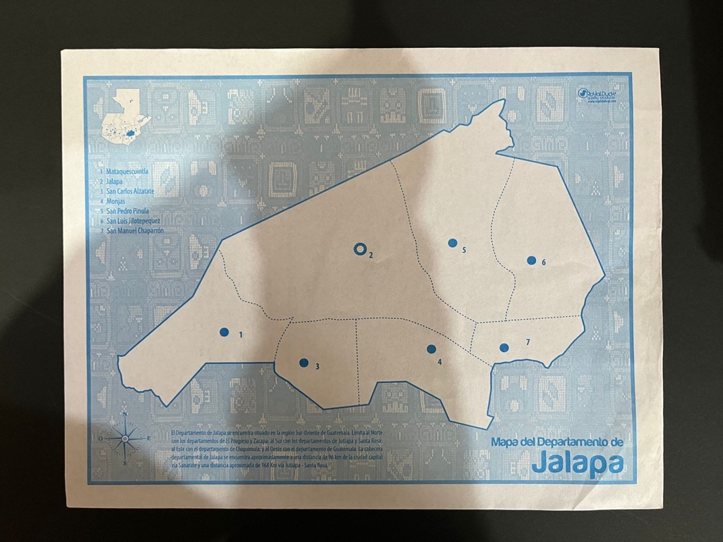 MAPA DE JALAPA | Distribuidora los escudos